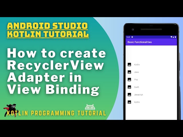 Recyclerview Using Kotlin 2021 Android Recyclerview In Kotlin Recyclerview Using Kotlin 2021 Android Recyclerview In Kotlin