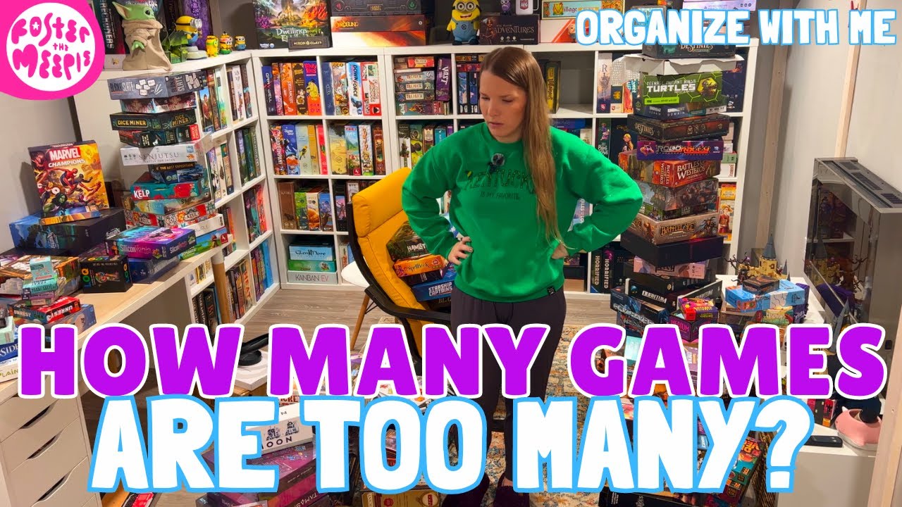 Organizing Our Board Game Collection! | Game Library | Cleaning ...