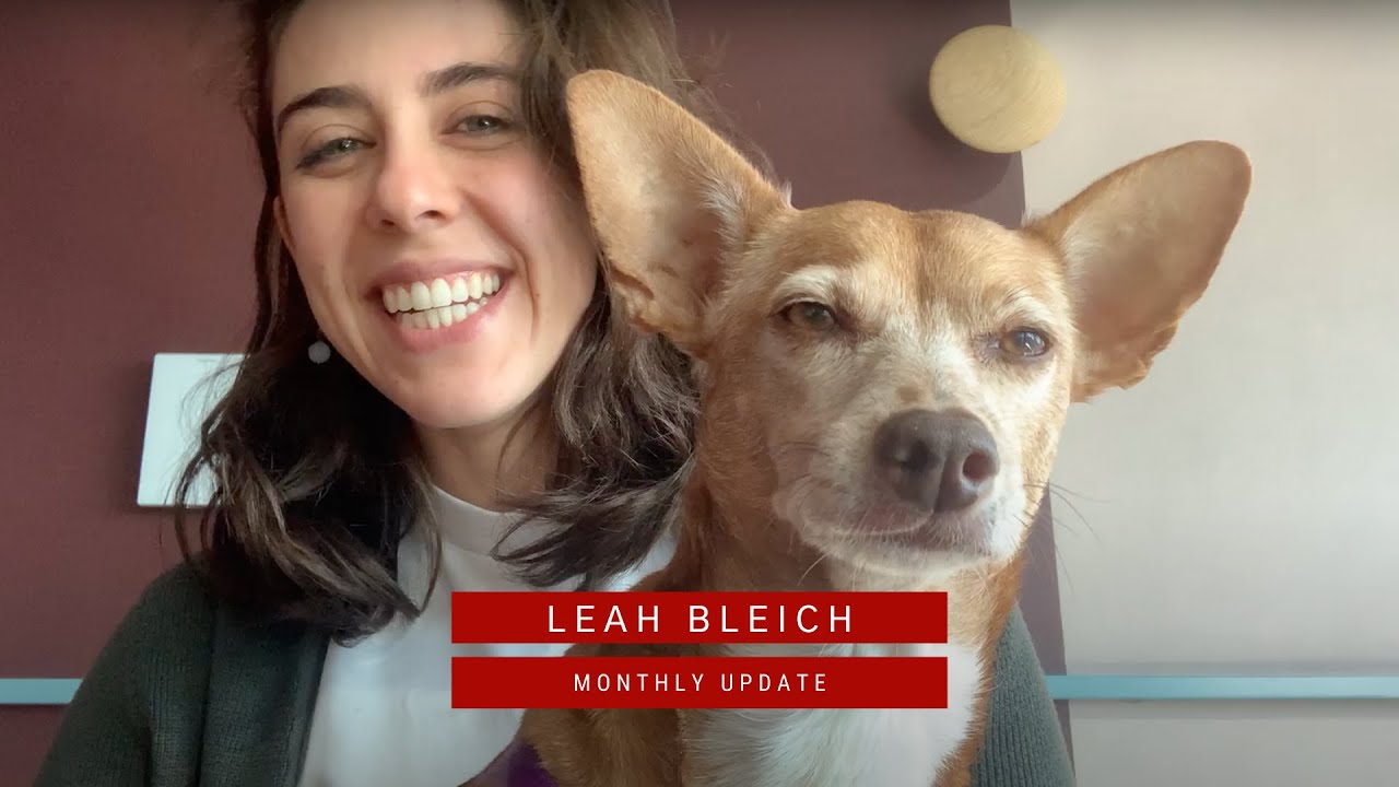 Monthly Update from Leah Bleich - Winner of The Six Feet Apart ...