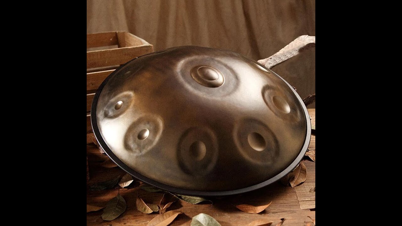 HLURU® Handpan Hand Pan Drum D Key 22 Inch 9 Notes Stainless Steel ...