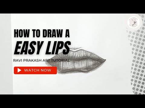 How to draw a lip easy || Lips drawing easy || how to draw realistic ...