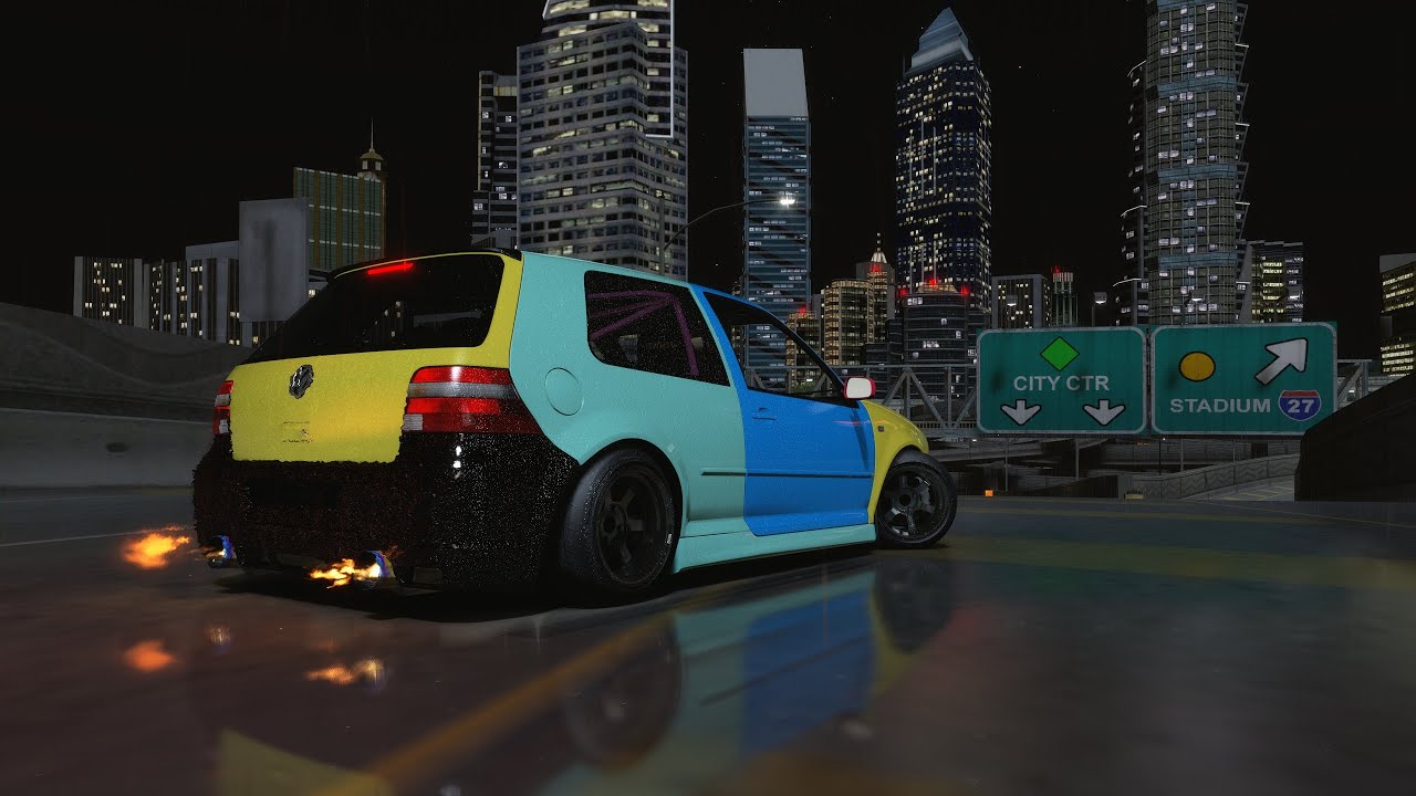 Need For Speed Underground 2 [DownHill Drift] vw.Golf R32 - YouTube