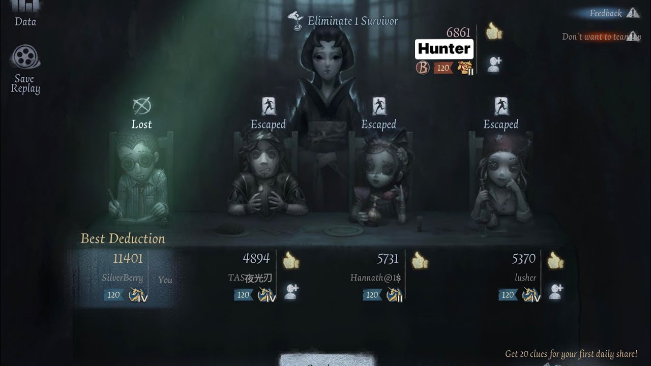 Identity V | Lawyer kite Geisha 5 ciphers | Rank match - YouTube
