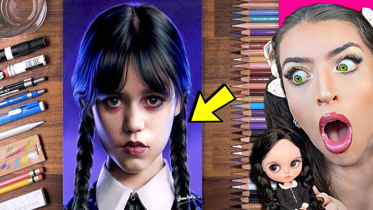 CRAZIEST Wednesday Addams Art Videos EVER!? (WORLDS BIGGEST DOLL, DIY ...