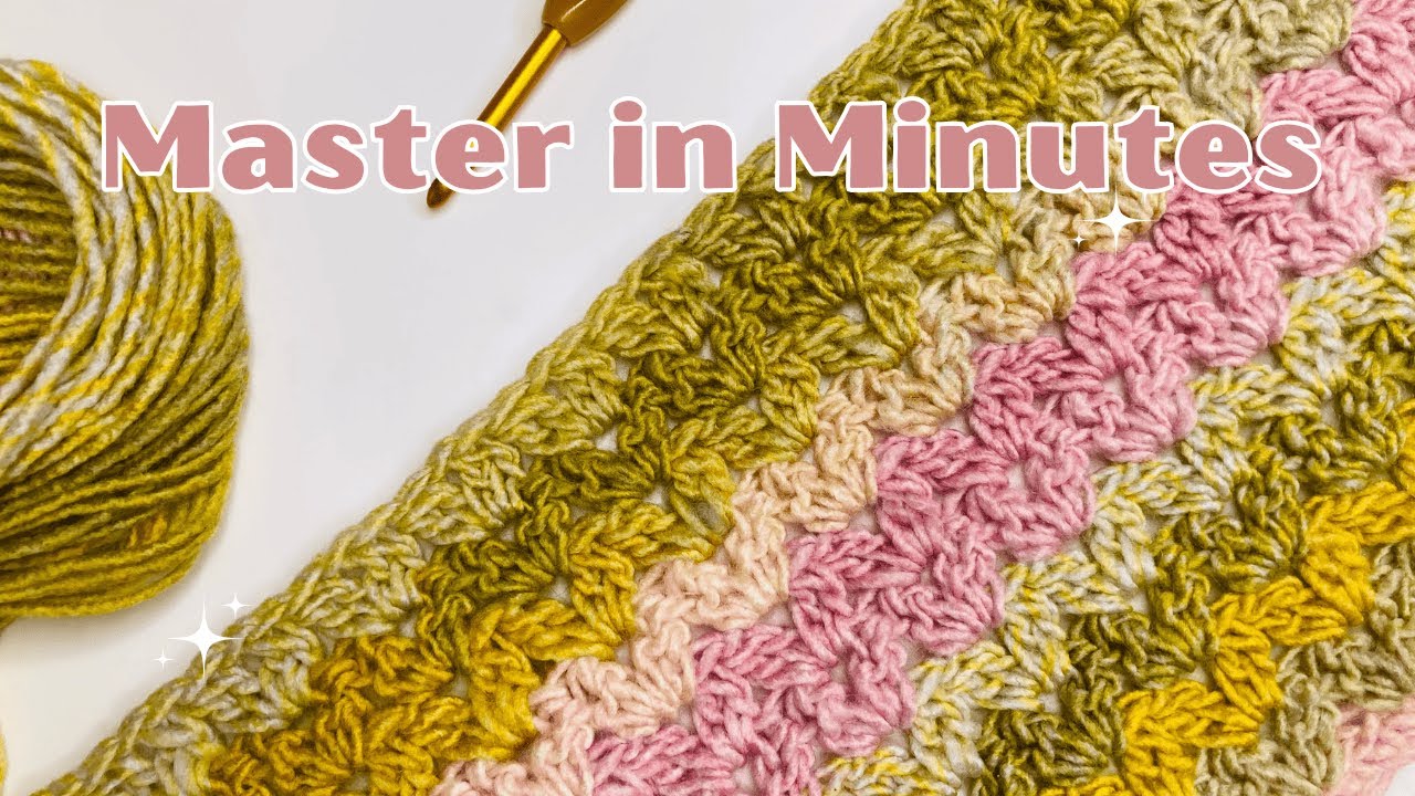 Learn The Beautiful Cluster V Stitch In Just 6 Minutes! - YouTube