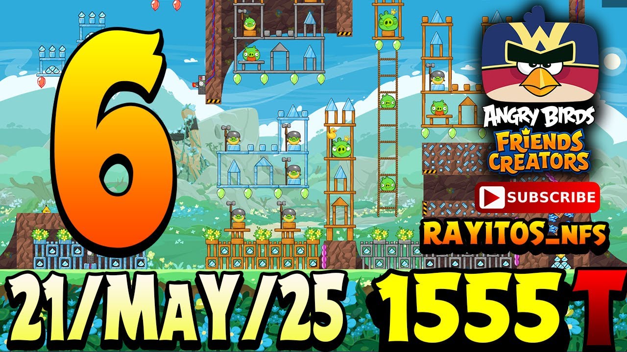 Angry Birds Friends Level 6 Tournament 1555 Highscore POWER-UP ...