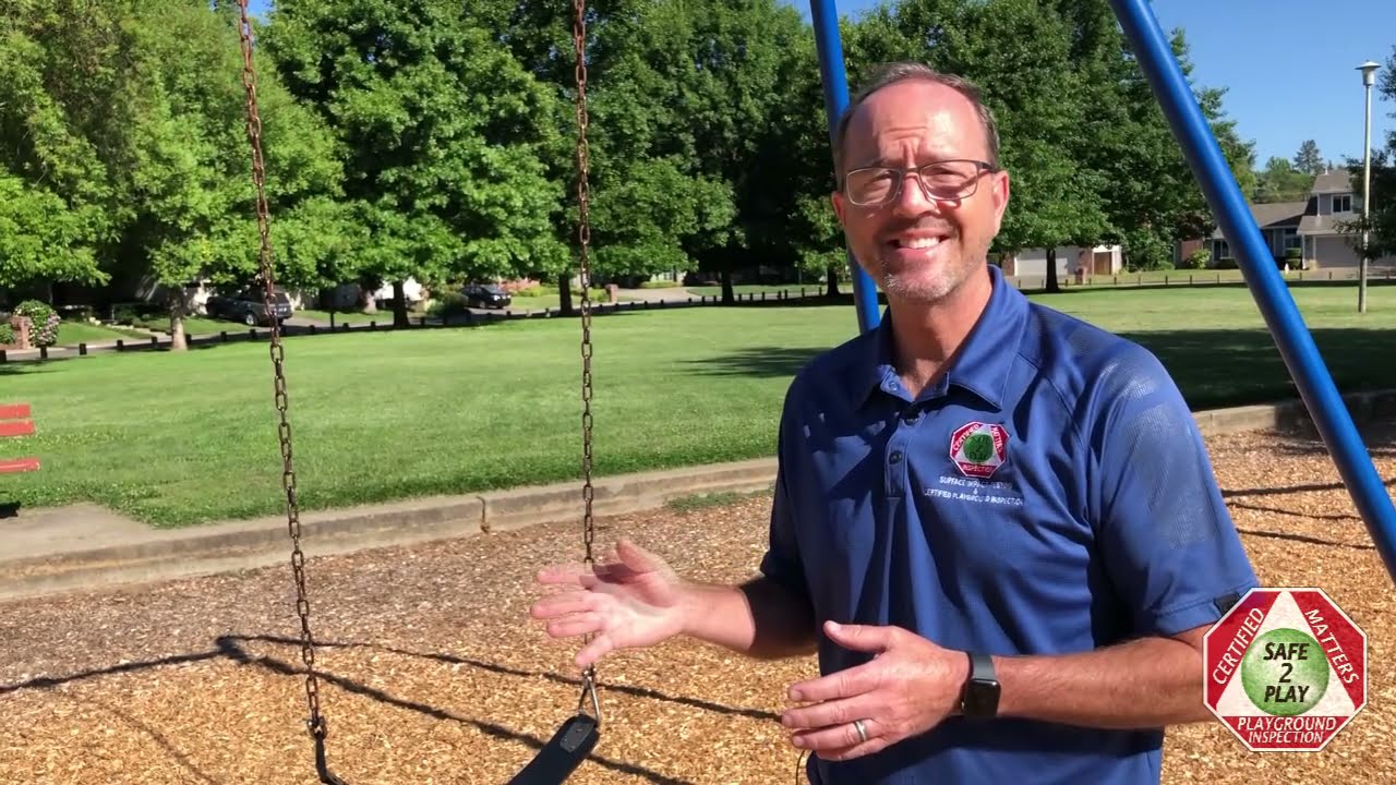 Playground Swing Safety - Swing Use Zone & Surfacing Info - YouTube