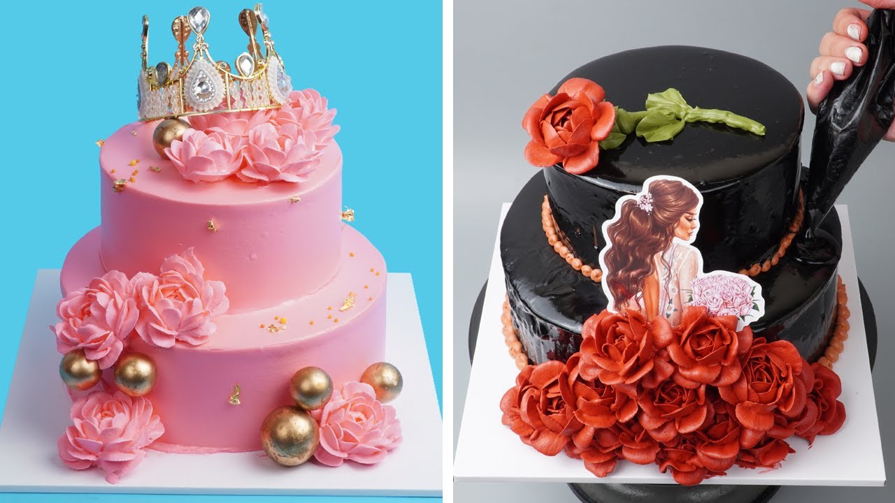 Beautiful Two Floor Cake Decorating Tutorials | Most Satisfying ...