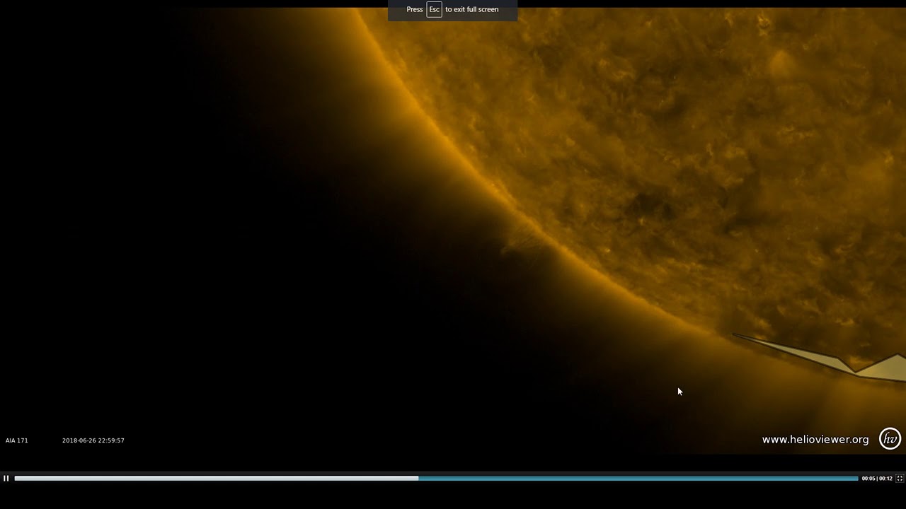 Object Near Sun Again! June 27 2018 - YouTube