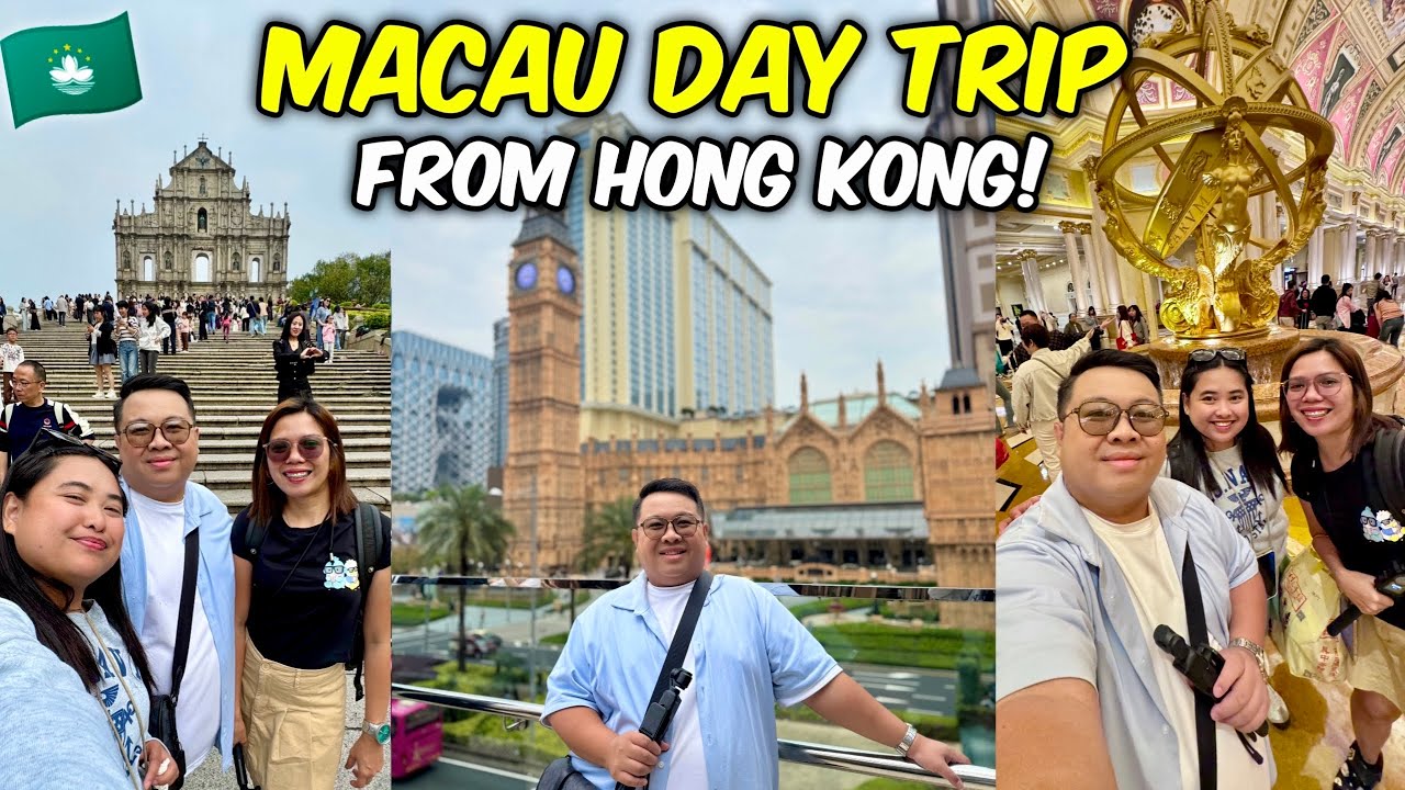 Let's go to Macau from Hong Kong! 🇲🇴 Ferry Ride + Attractions in Macau ...