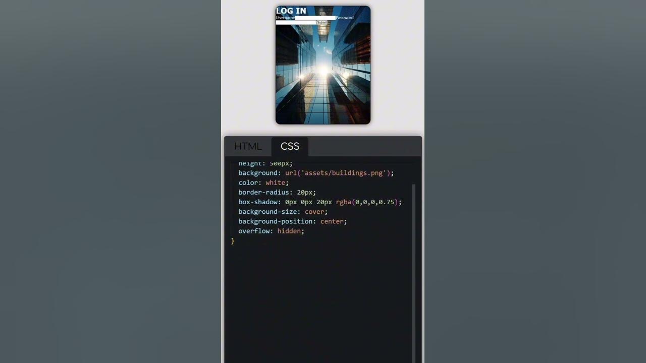 Login Page Using Html Css Youtubeshorts Learnhtml5andcss3 Viralvideo Html Css Programming