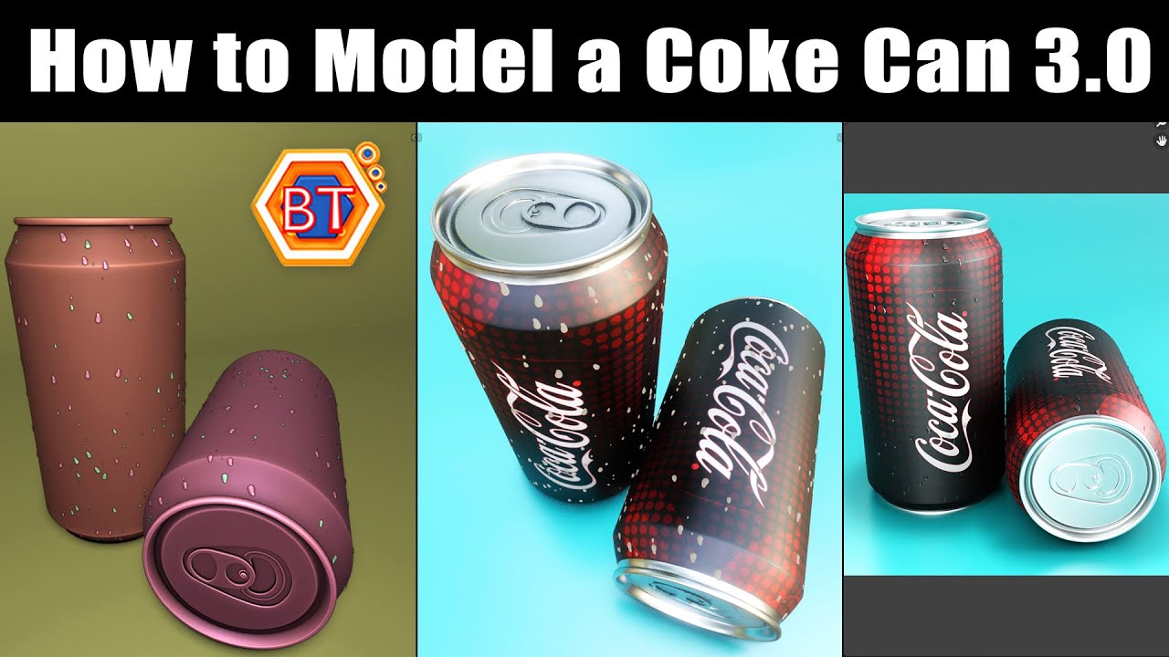 How to Model a Coke Can in Blender 3.0 - YouTube