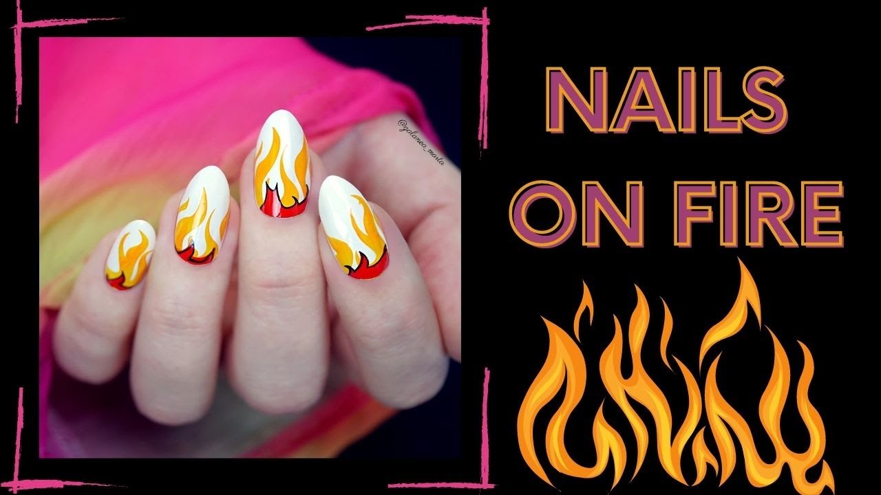 Nails on Fire 🔥 | Simple Flame Nail Tutorial - YouTube