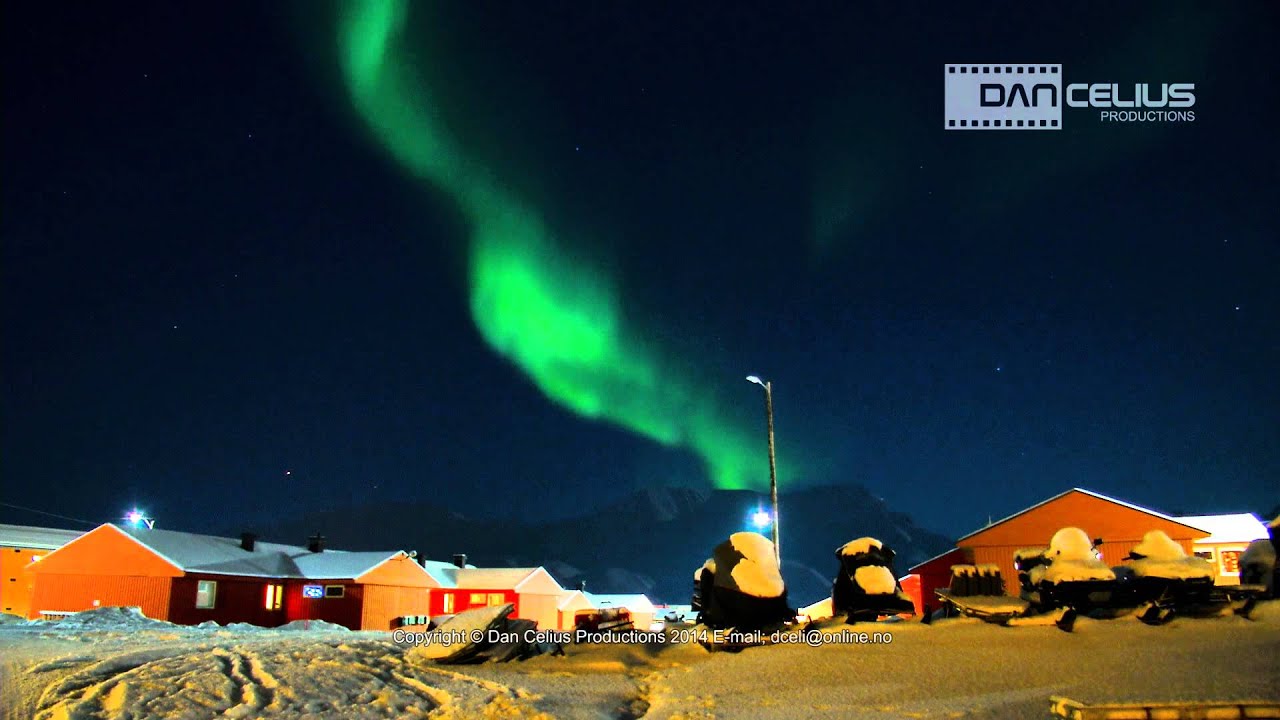 Northern Light - Longyearbyen 2014 - YouTube