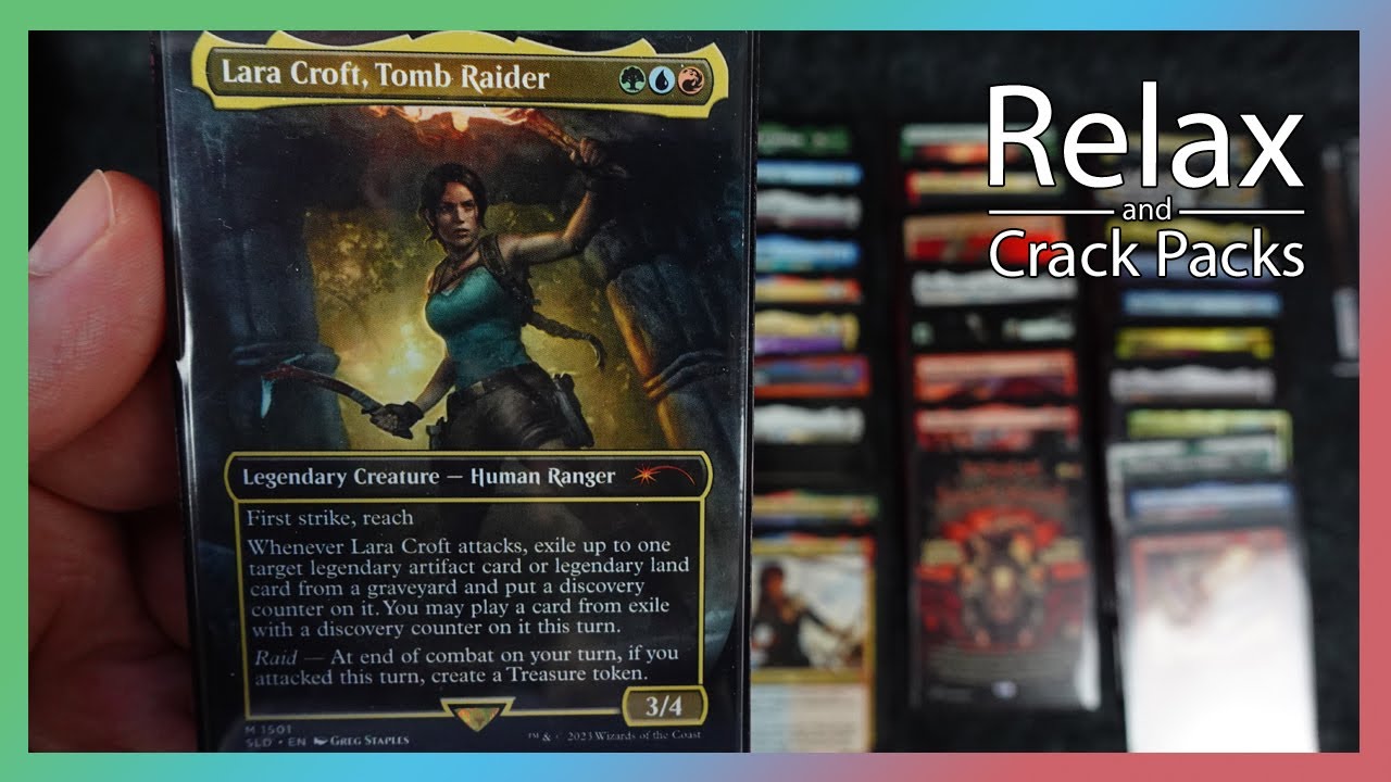 MTG Lara Croft, Tomb Raider Commander Showcase - Relax and Crack Packs ...