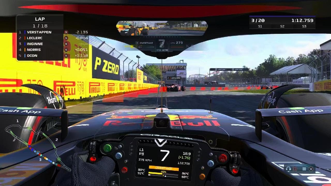 F1 22 GP Canada cockpit view race 16 laps - YouTube