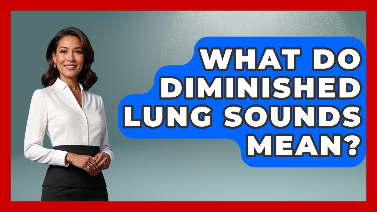 What Do Diminished Lung Sounds Mean? - First Response Medicine - YouTube