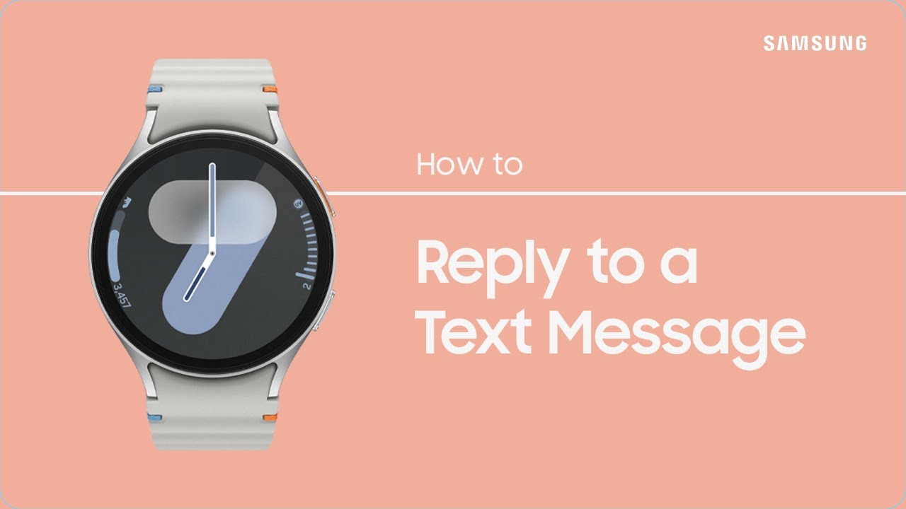 Replying to a Text Message on my Galaxy Watch - YouTube