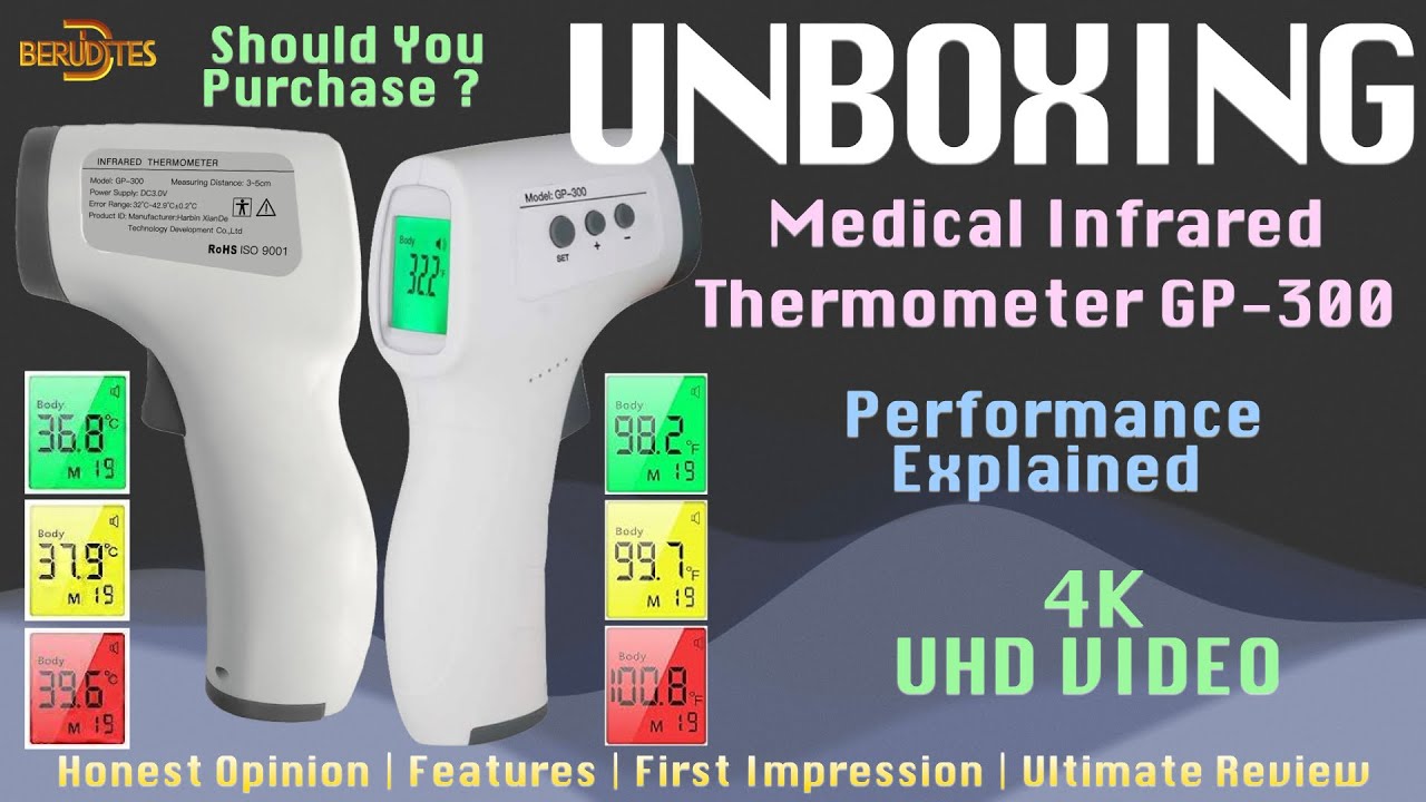 Unboxing the Infrared Thermometer GP-300 | 4K | Performance Explained ...