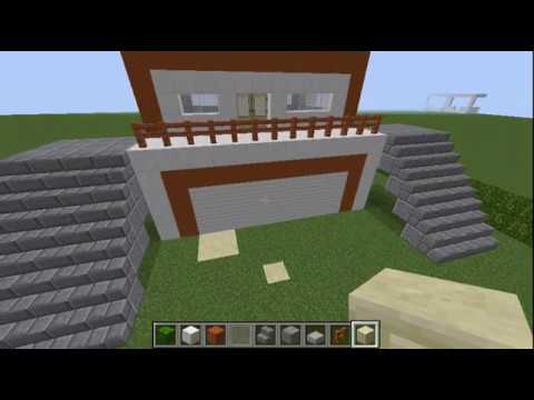 MODERN BASİT EV YAPIMI GARAJLI (MİNECRAFT)