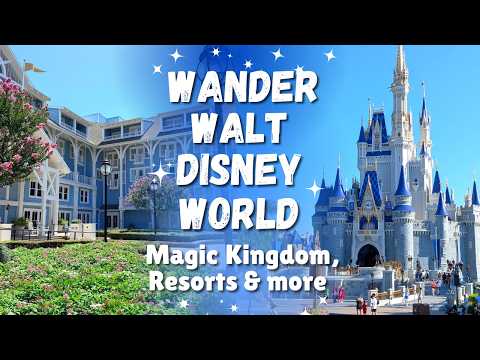 WANDER WALT DISNEY WORLD ✨ relaxing stroll at Wilderness Lodge, Magic Kingdom, Skyliner & more