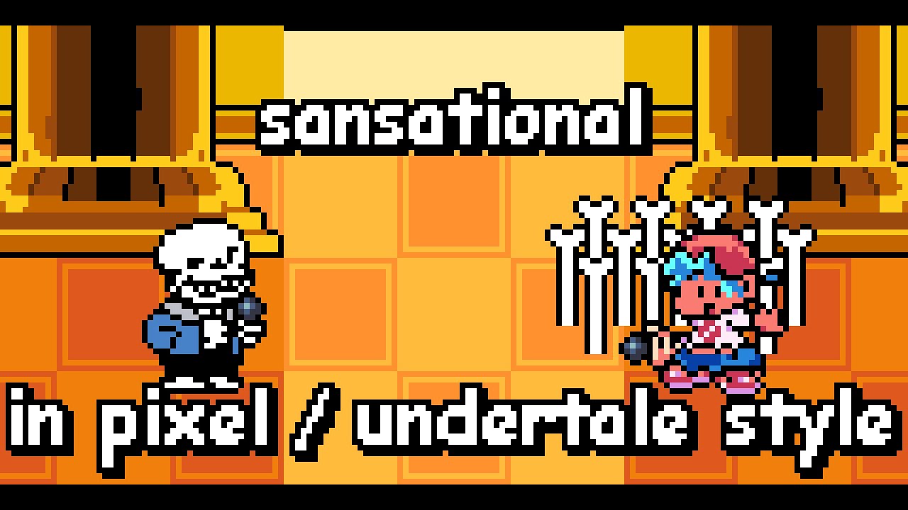 Sansational in Pixel | FNF Indie Cross | Undertale Style (Pacifist ...