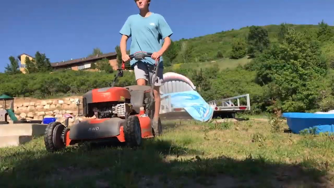 I hate mowing the lawn - YouTube