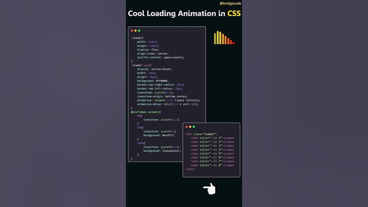 Cool Page Loading Animation in CSS - YouTube