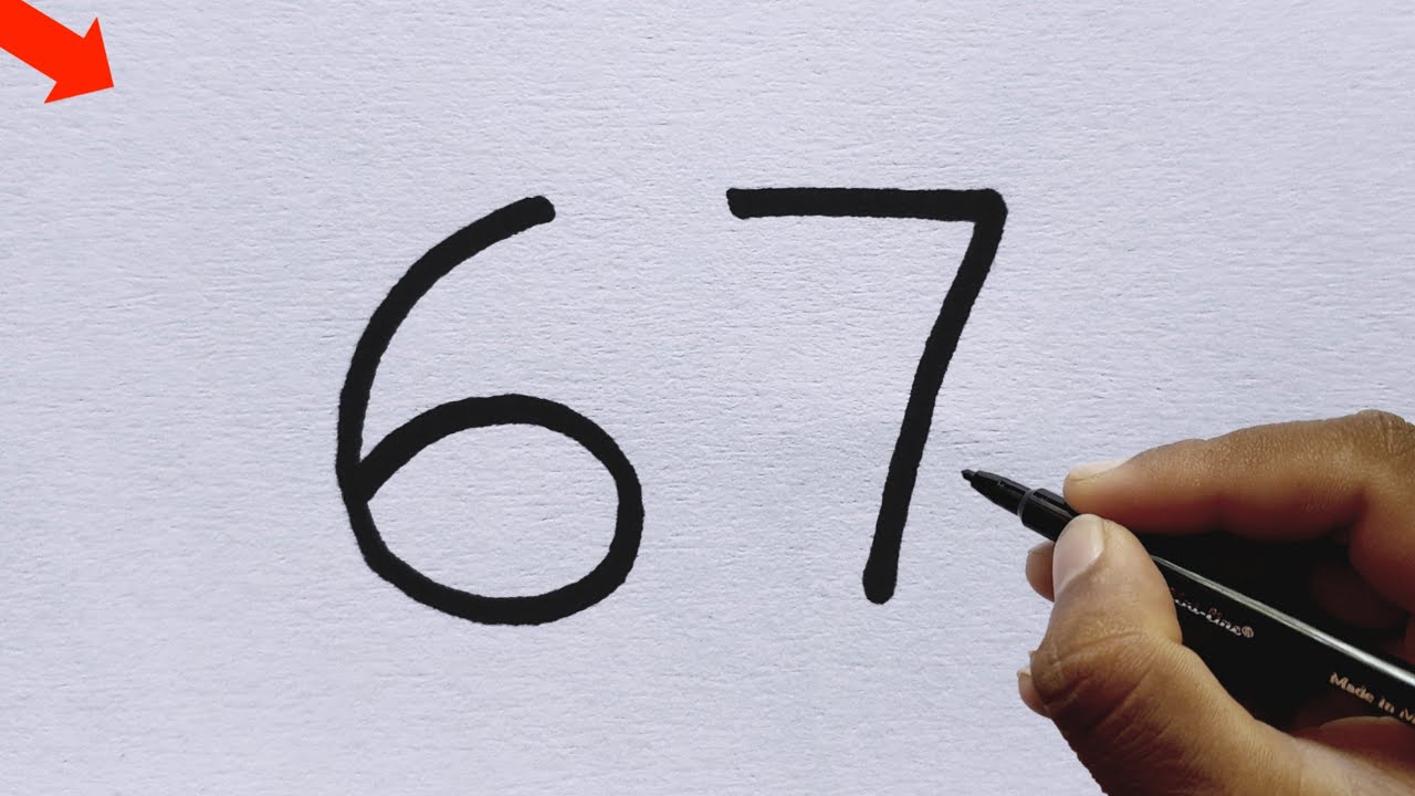 How To Draw A Rat From Number 67 Step By Step l Drawing Pictures l Easy ...
