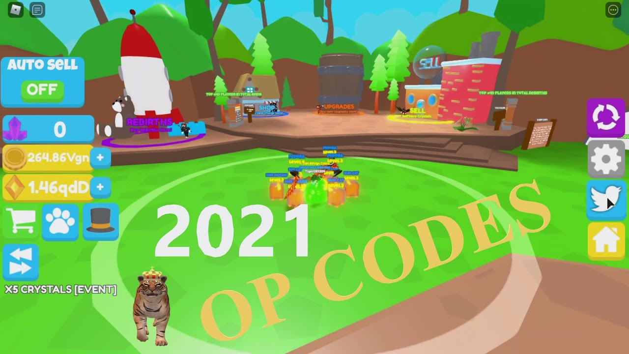 (2021) ALL *NEW* OP CODES! Crystal Magnet Simulator Roblox - YouTube