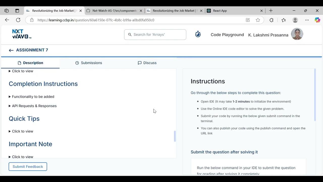 NxtWatch | Assignment - 7 | REACT JS | NxtWave | CCBP 4.0 | All test ...
