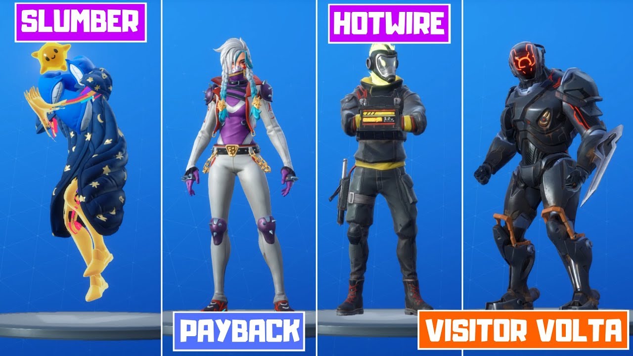 *NEW* All Leaked Fortnite Skins (v10.30)! (Visitor Volta, Hotwire ...