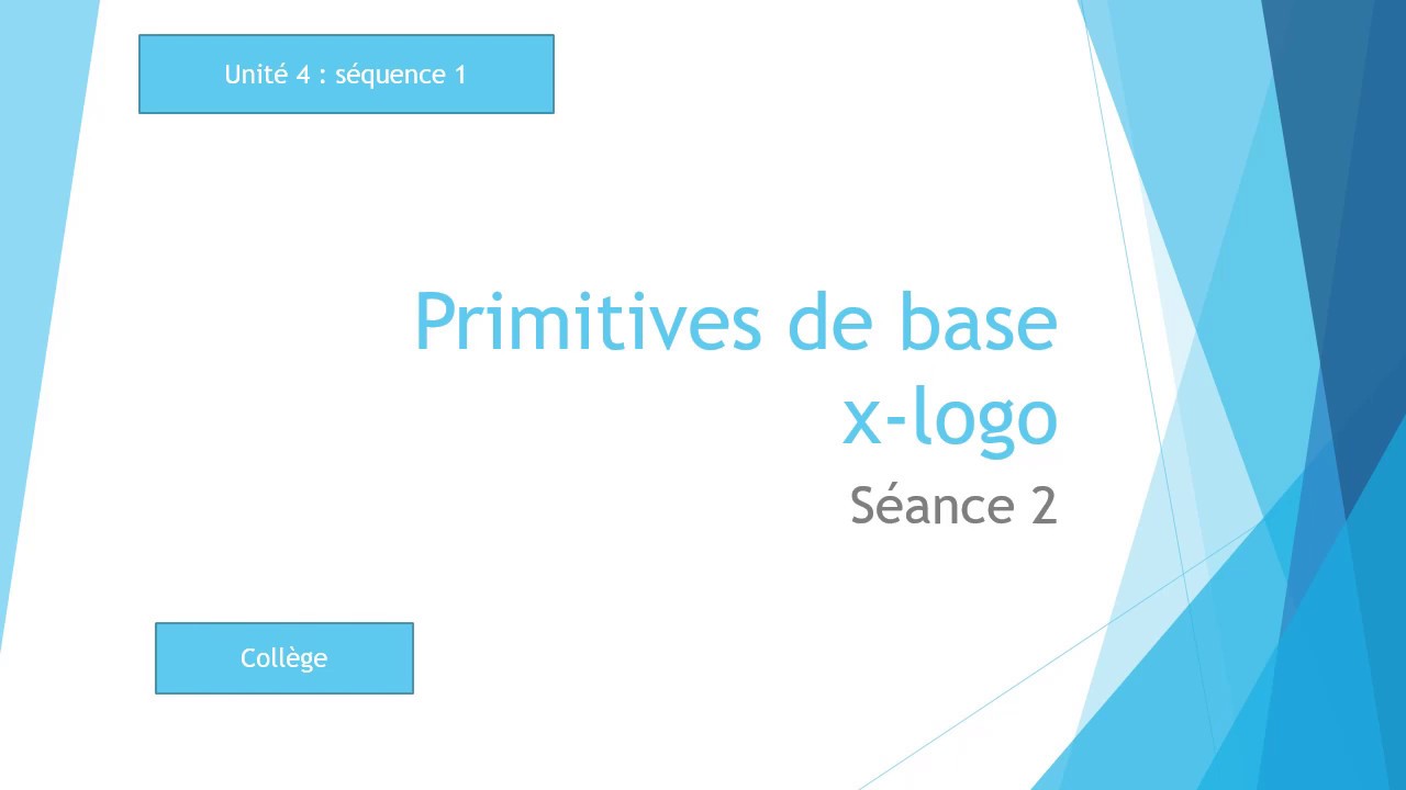 Xlogo Primitives de base - YouTube