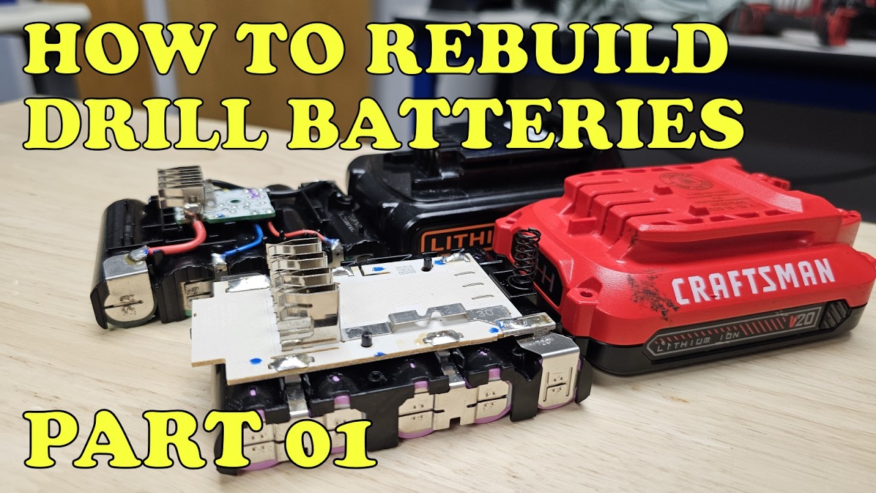 How to Repair / Rebuild A Drill Battery | Part 01, Diagnosis - YouTube