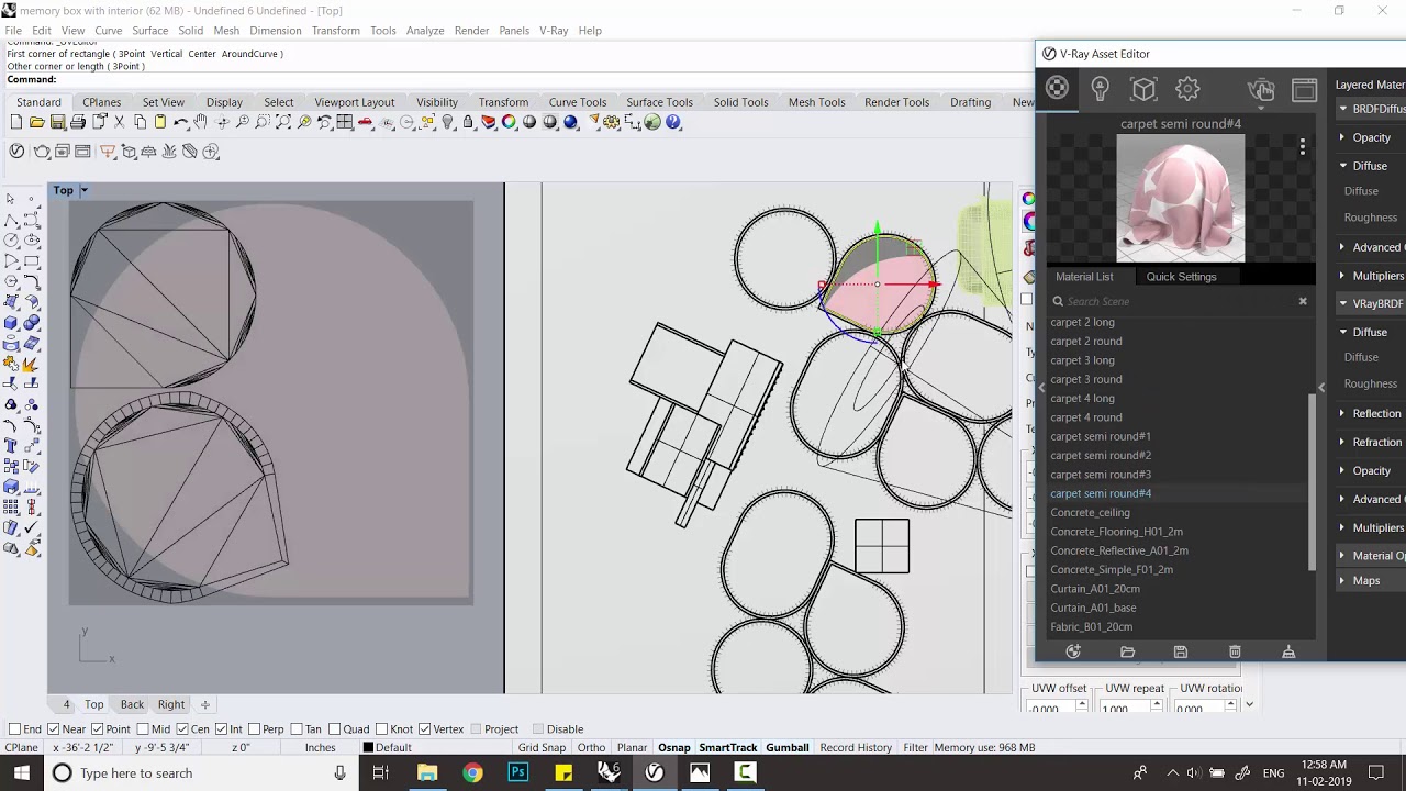 UV mapping in rhino - YouTube