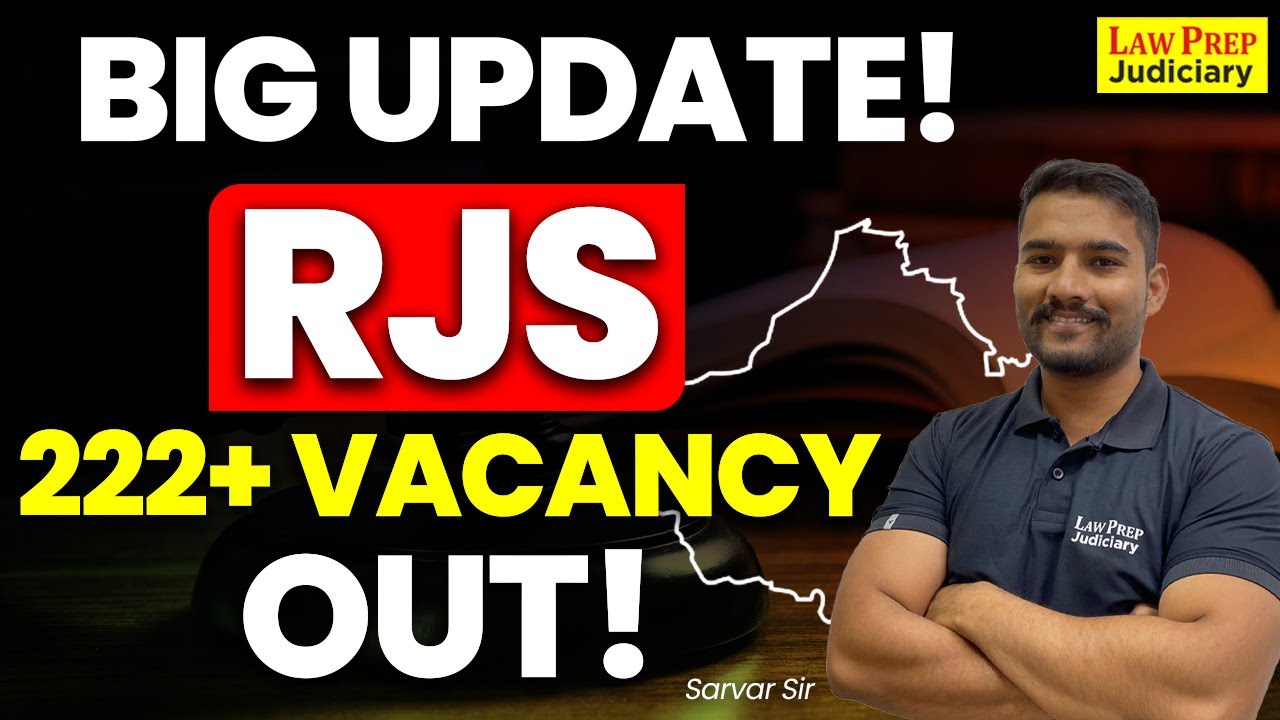 RJS 2024 Vacancy Out | Rajasthan Judiciary Official Notification | Rajasthan Judicial Services ...