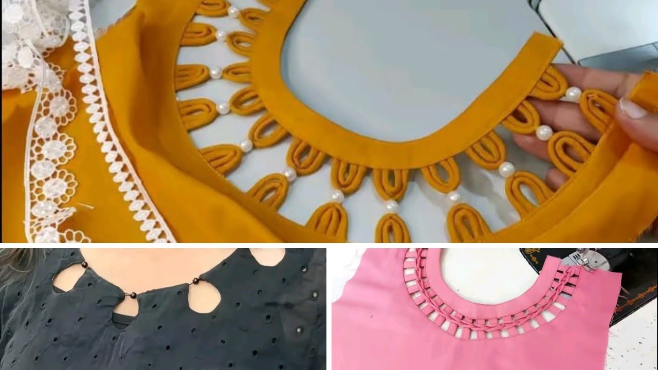 Ladies dress round Neck designs _ Stylish neck designs for Kurta and ...