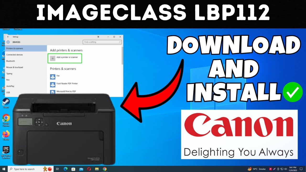How To Download & Install Canon Canon imageCLASS LBP112 Printer Driver in Windows 7,8,10,11 ...