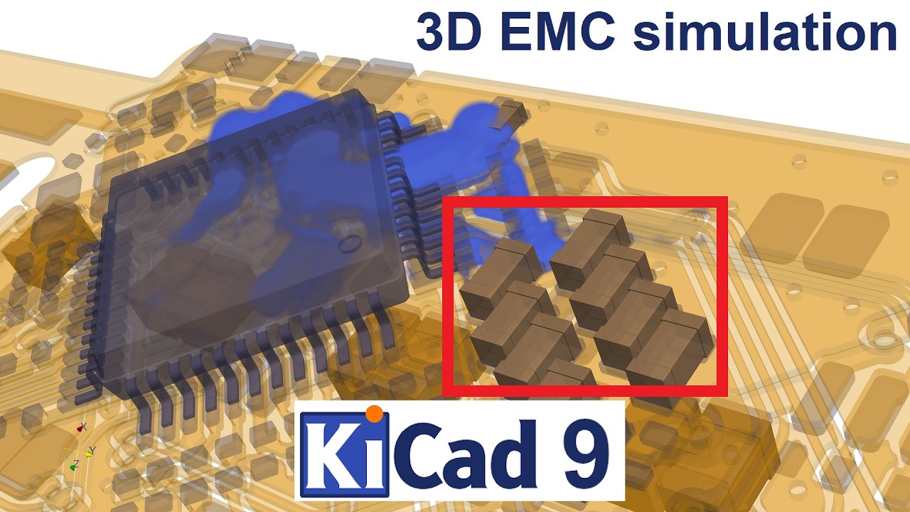 KiCad 9 release - new features for easier 3D simulation of EMC/SI/PI/PDN problems - YouTube
