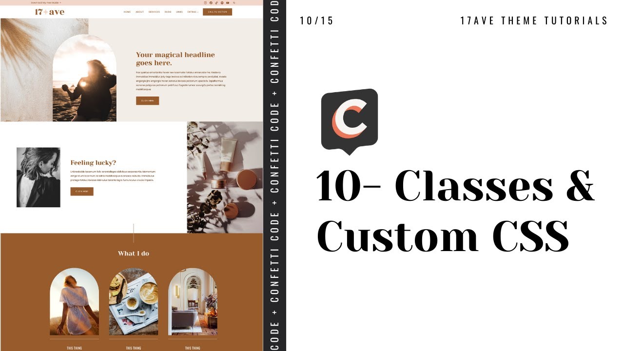 10 - 17 Ave - About Page, Classes & Custom CSS - YouTube