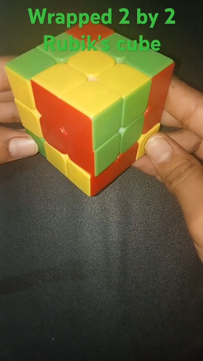 How to make a wrapped 2 by 2 Rubik's cube amazing pattern on 3 by 3 ...