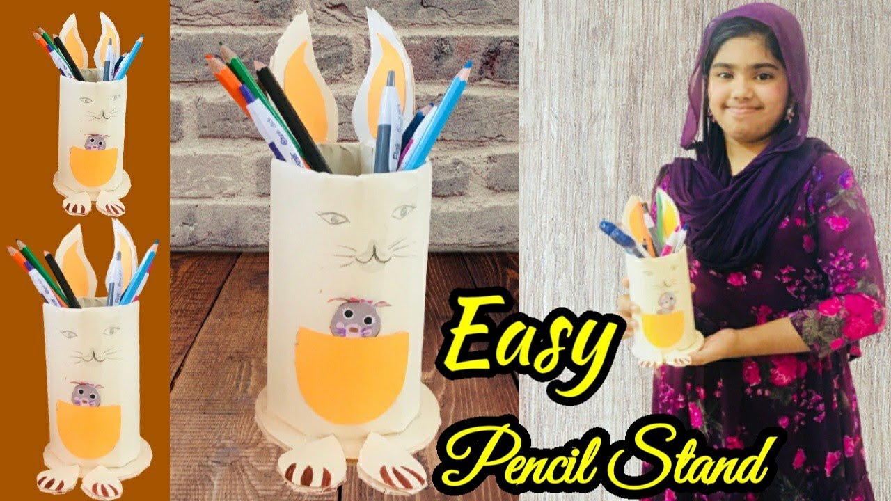 HOW TO MAKE PENCIL STAND | How To Make Pen Stand/ Best Out Of Waste ...