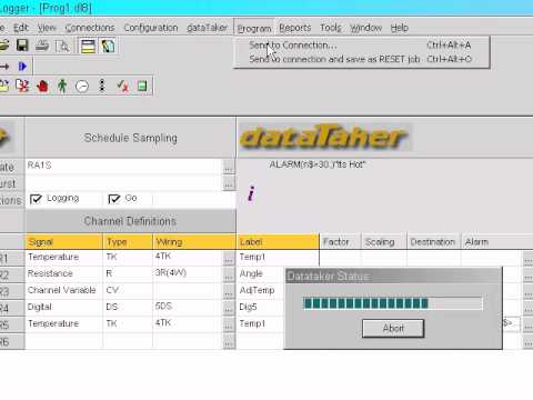 How to Use Alarms to Set Digital Outputs on the dataTaker DT800 - YouTube