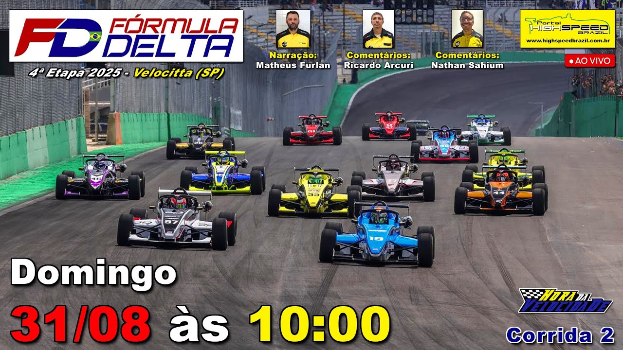 🔴 FÓRMULA DELTA | Corrida 2 | 4ª Etapa 2025 | Velocitta (SP) | Ao Vivo ...
