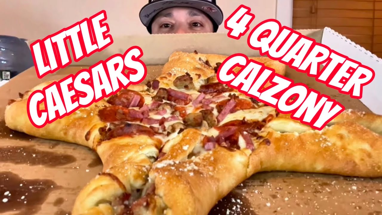 Little Caesars® 4 Quarter Calzony #food #review #foodie - YouTube