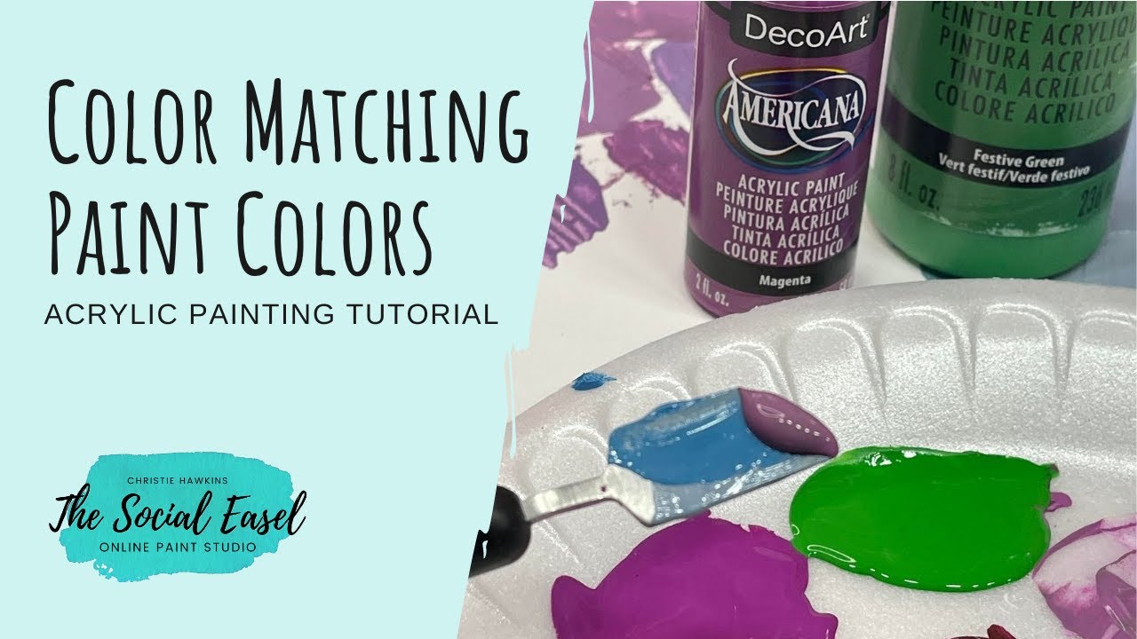 How to Match Acrylic Paint Colors Using a Color Mixing Chart and the ...