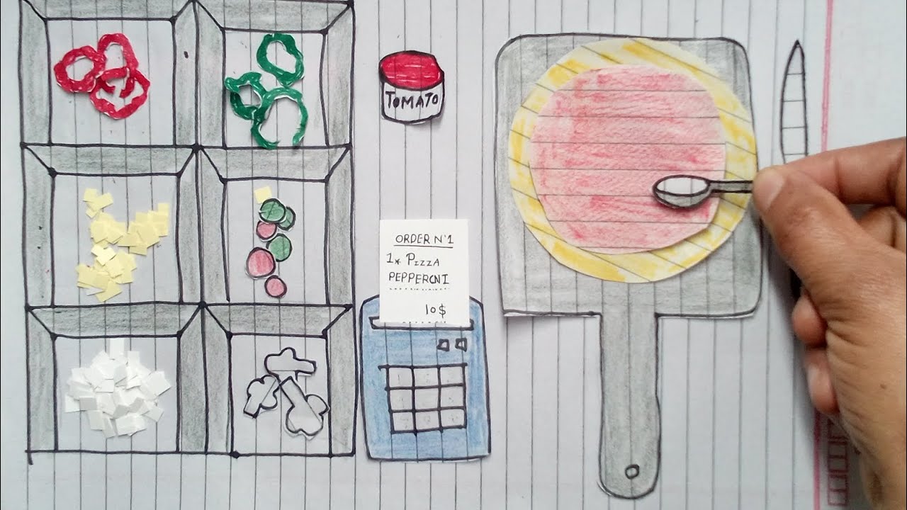 Diy paper pizza 🍕 shop diy paper pizza fun and easy to play paper pizza ...