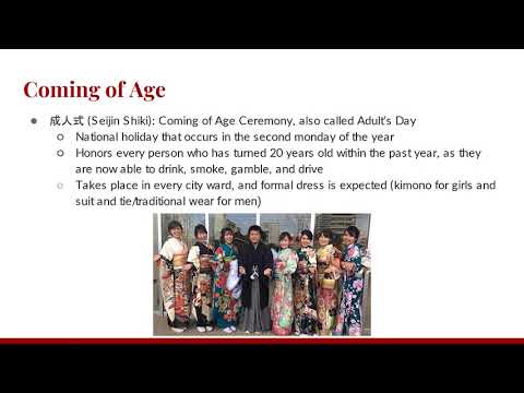 JPNS 1001 Project: Japanese Rites of Passage