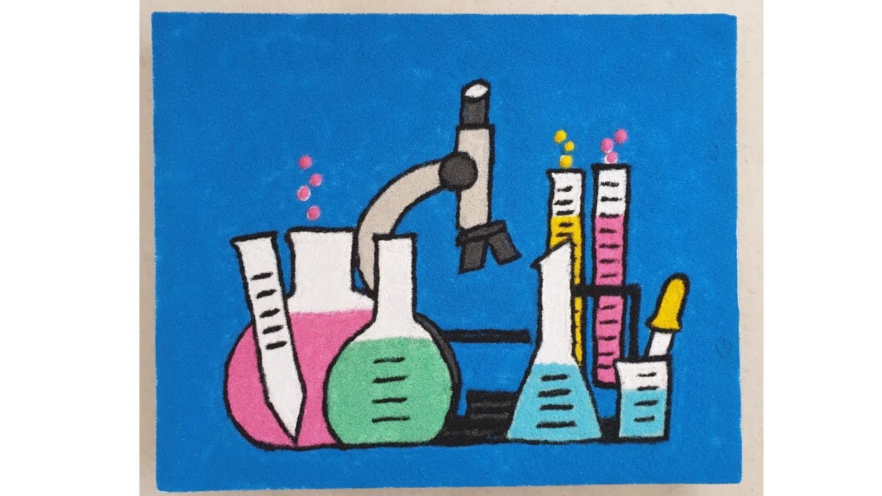 National Science Day rangoli #rangoli #science - YouTube