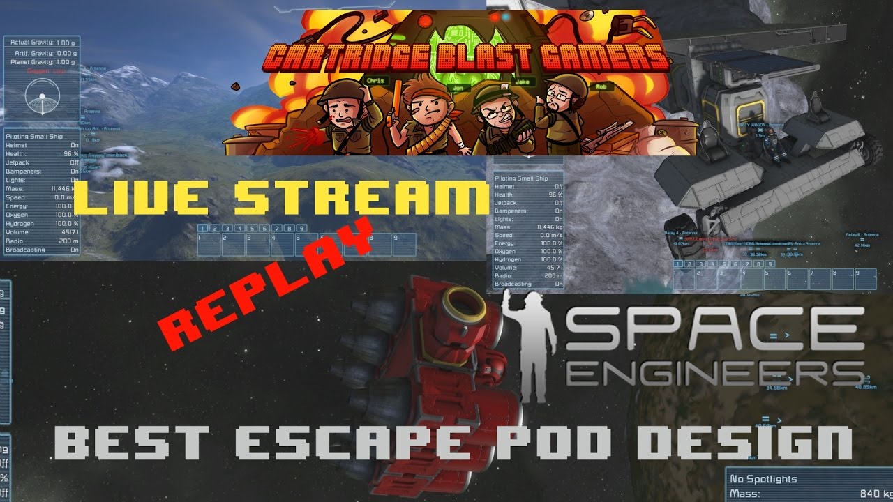 Space Engineers: Best Drop/Escape Pod Design (Episode 5) - YouTube